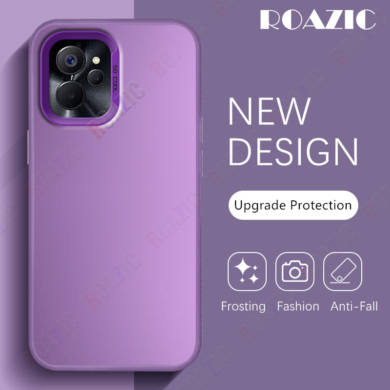 Matte Phone Case For Realme 9i 5G Metallic Aurora Casing Luxury ...