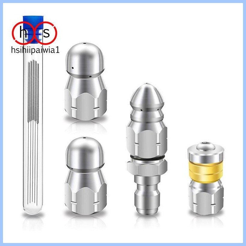 Sewer Jet Nozzle Kit, Stainless Steel Sewer Jetter 1/4 Inch NPT for ...
