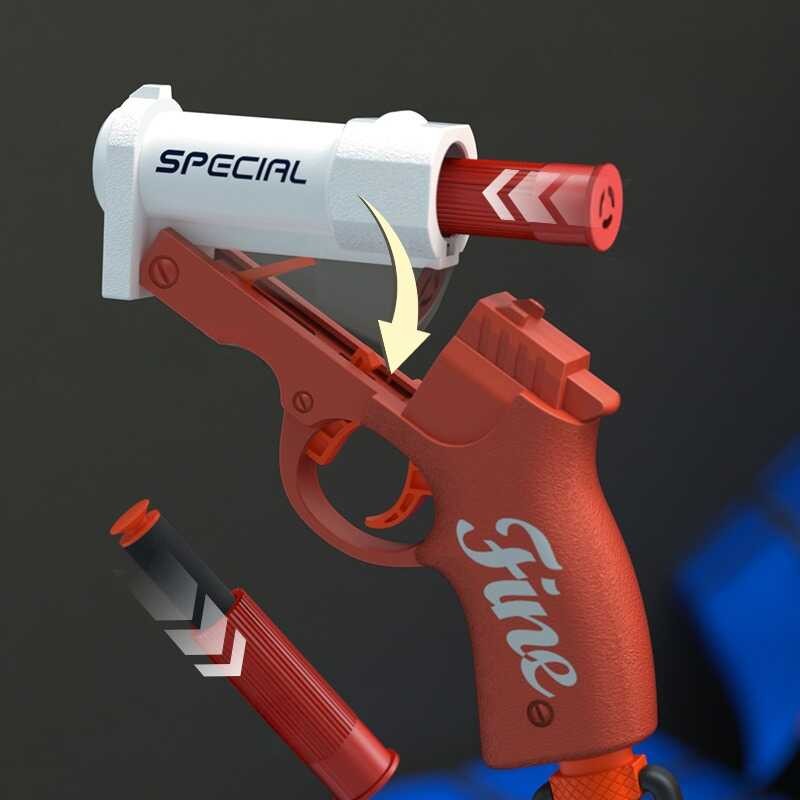 Shell Throwing Mini S686 Soft Launcher Toy Gun Airsoft Foam Bullet ...