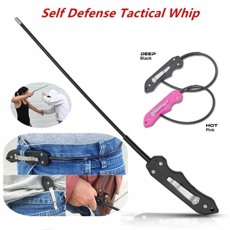 Tool Security Wire Self Defense Staff Portable Martial Arts Kudo Whip ...