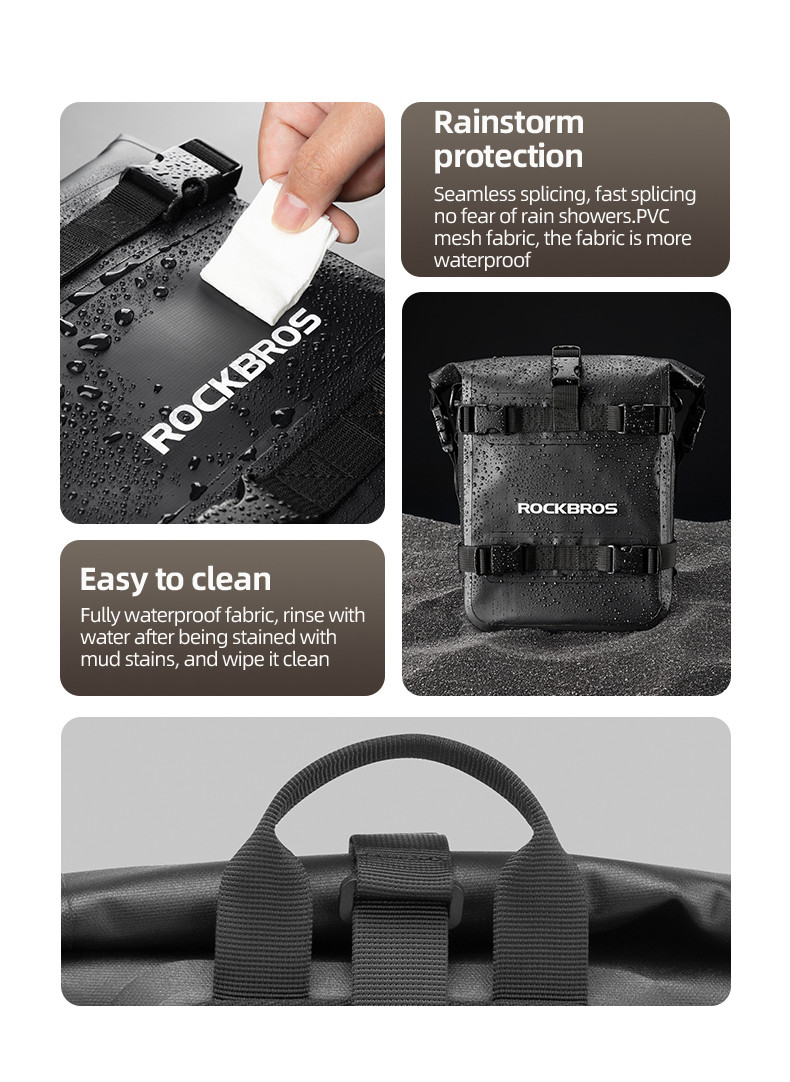 ROCKBROS Motorcycle Bag Waterproof Traveling Convenient Motor Side Bag ...
