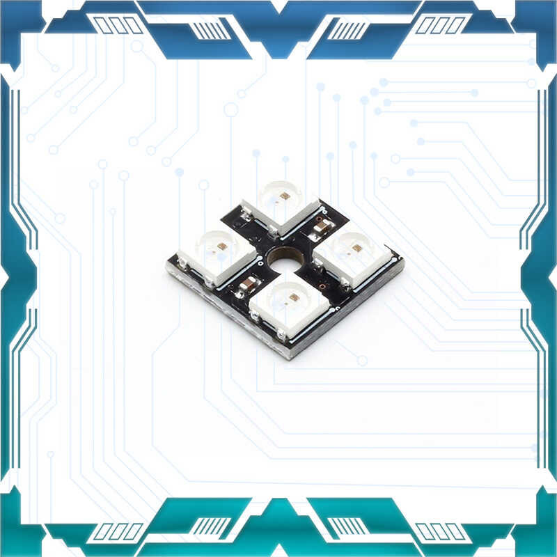 WS2812B-4 bit RGB LED full-color driver 4-bit color light module ...