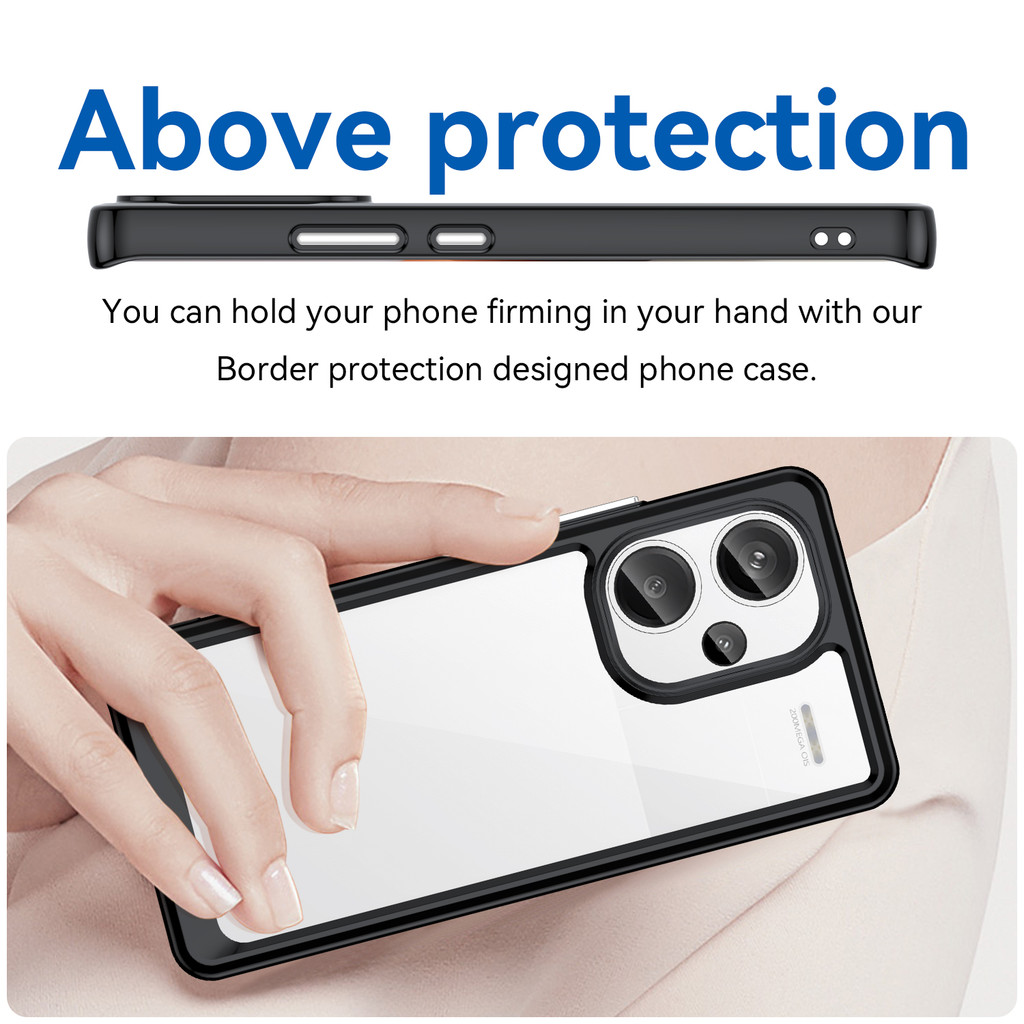 Casing For Redmi Note 13 Pro+ Case,Airbag Shockproof Shell Camera Full ...