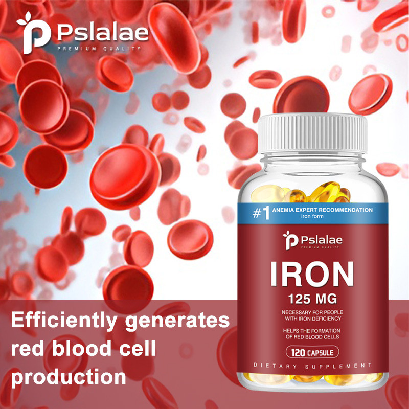 Pslalae-Iron 125mg-Essential supplement for people with iron deficiency ...