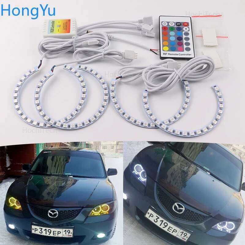 Xj Xj Noong Huling Headlight Multi-Color RGB LED Angel · Ring Eye DRL ...