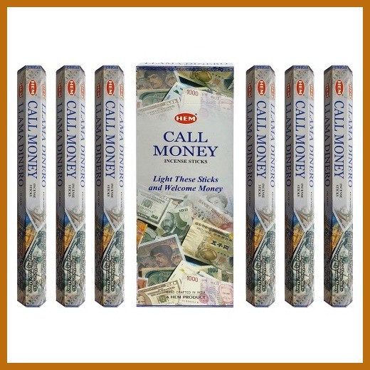☎ ☀ HEM Call Money incense home purifying - 20 sticks Made in India ...