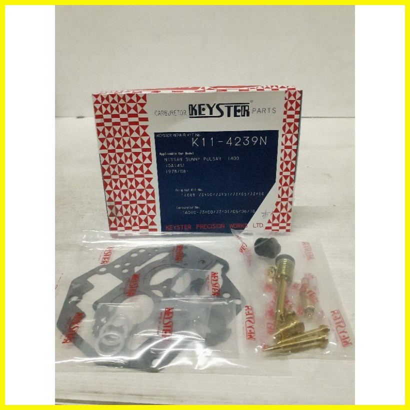 ☑ ⚾︎ KEYSTER CARBURETOR REPAIR KIT NISSAN SENTRA LEC GA13/GA14 92-95 ...