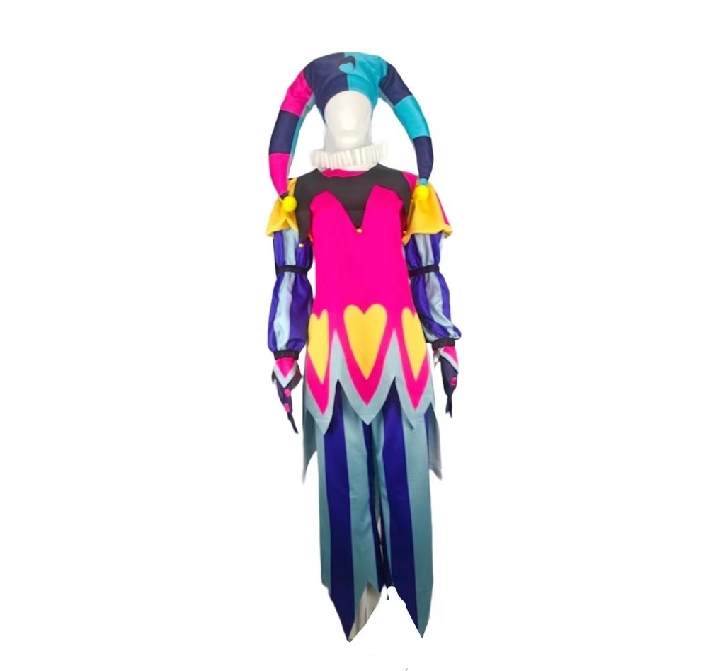 Hazbin Hotel Fizzarolli cosplay costume Helluva Boss Clown Stage ...