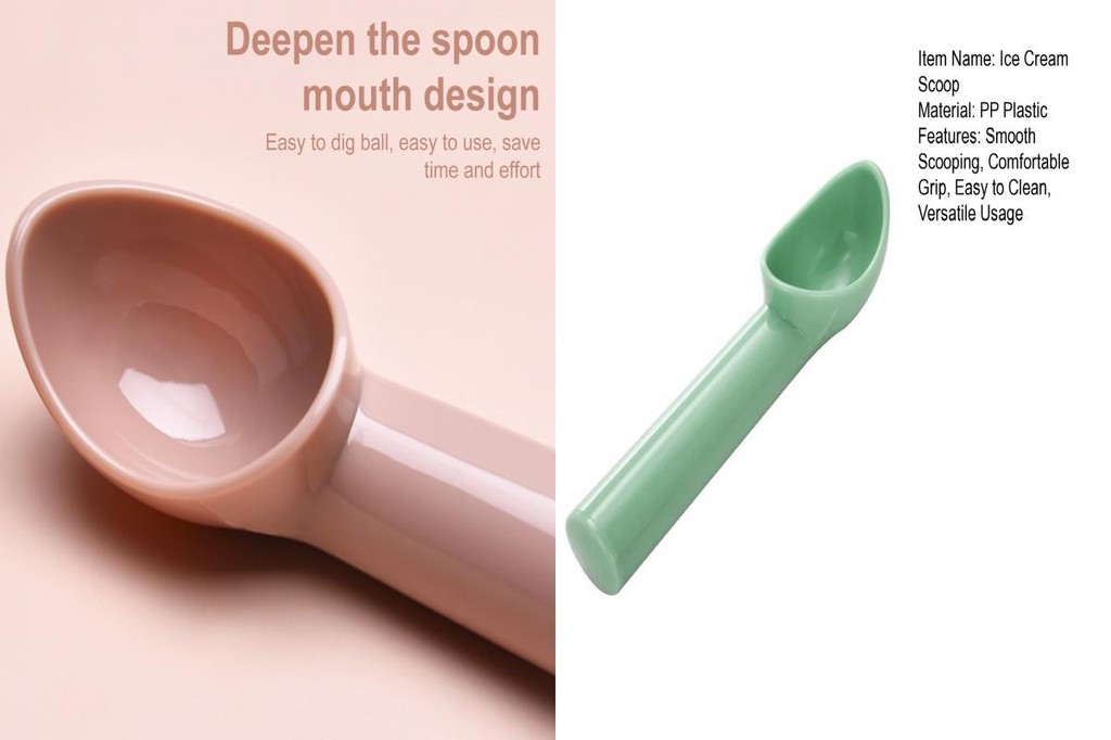 SF_ Durable Plastic Ice Cream Scoop Ice Cream Utensil Easy Scoop Ice ...