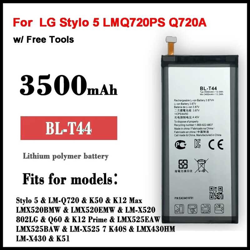 NEW 3 BL-T44 Battery For LG Stylo 5 LMQ720PS Q720A LM-Q720 K50 Max Q60 ...