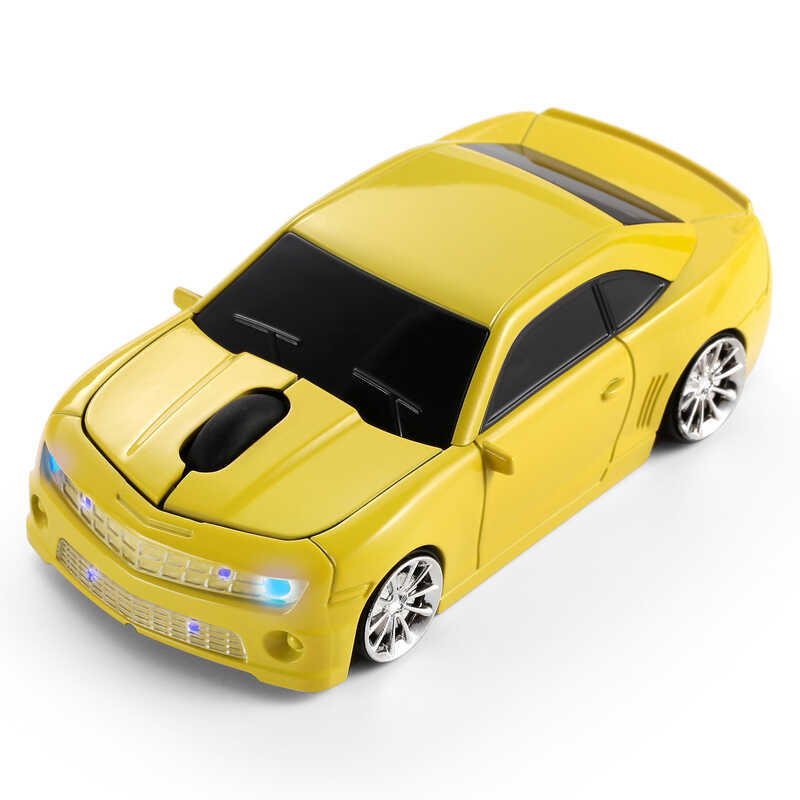 USB 2.4Ghz Bumblebee Design Wireless Sports Car Model E 1200 DPI Mini ...