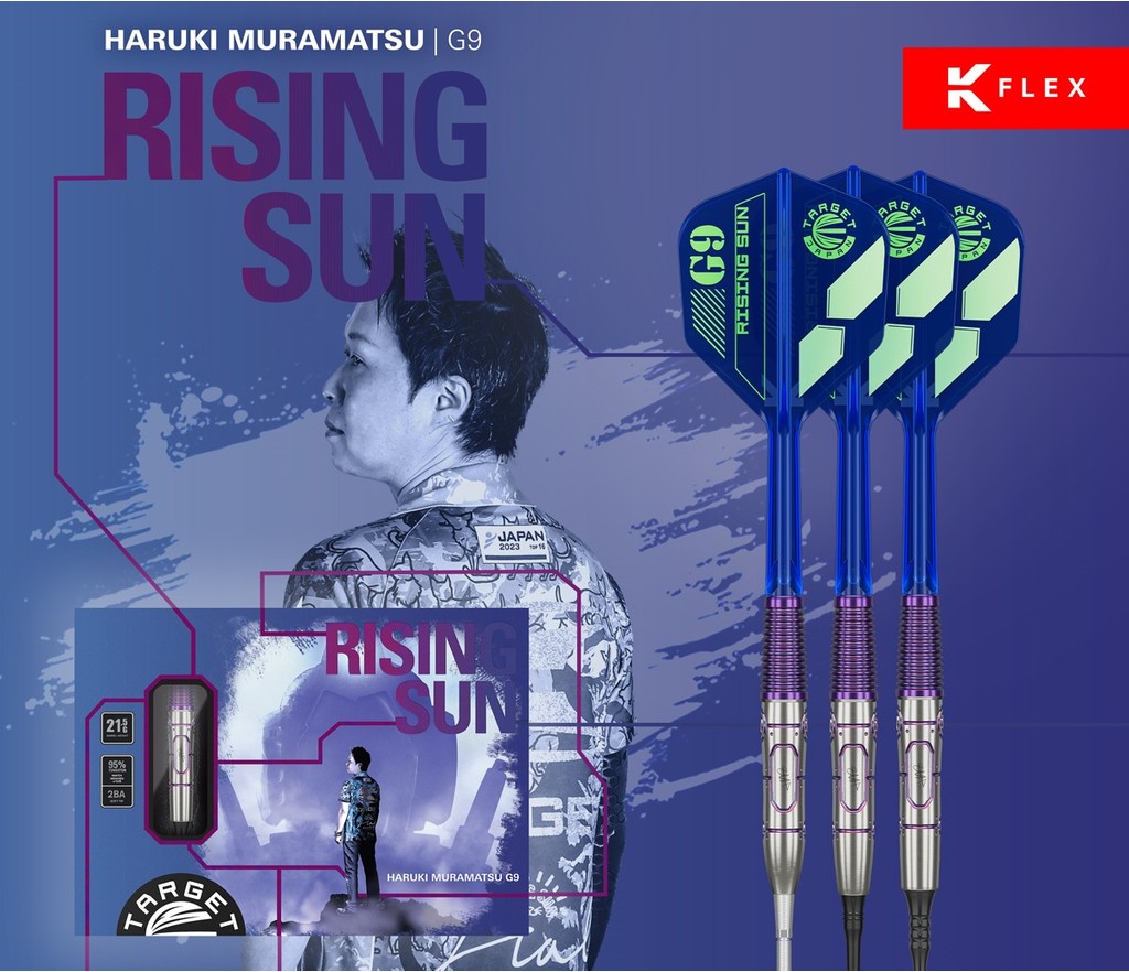 TARGET RISING SUN Gen 9 (Haruki Muramatsu model) - Target Swiss Steel Darts | Shopee Philippines