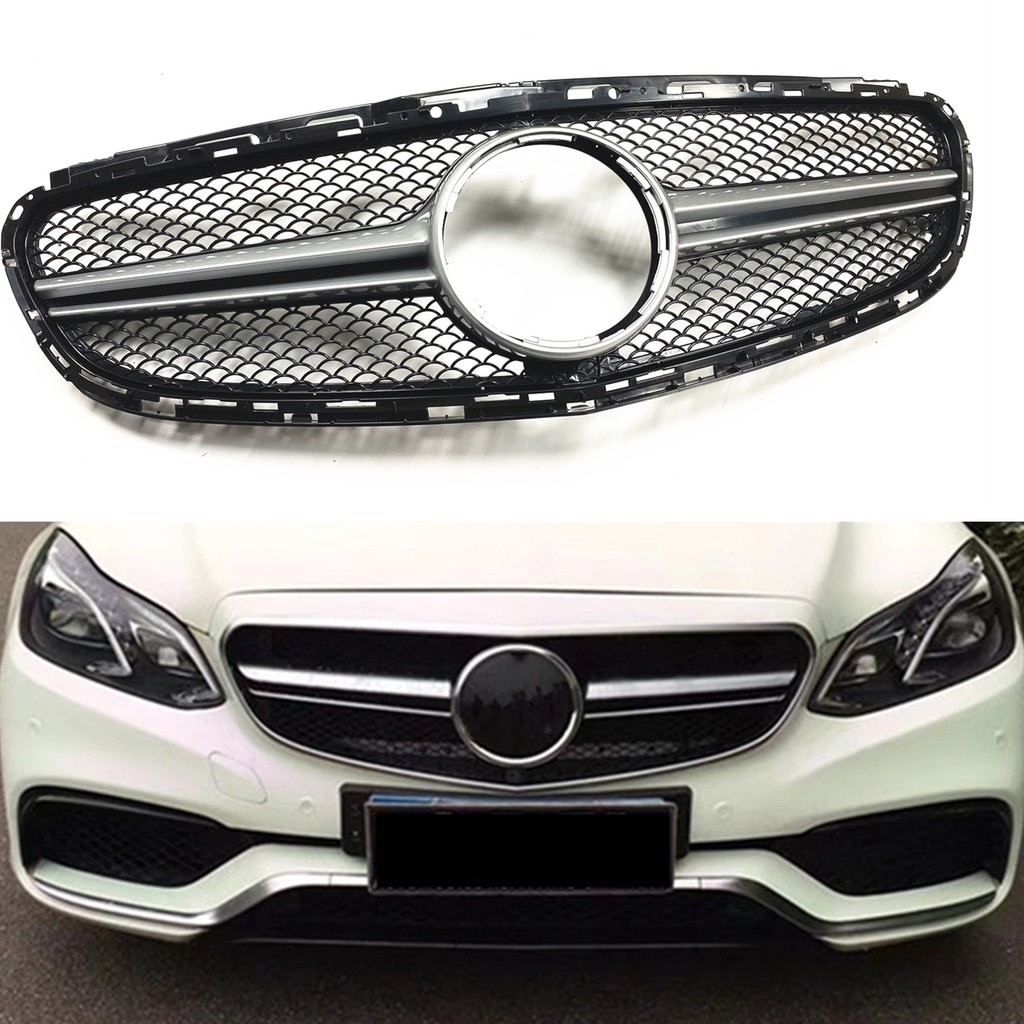 я Front Grille For Mercedes Benz E-Class W212 2014-2016 E200 E250 E300 ...