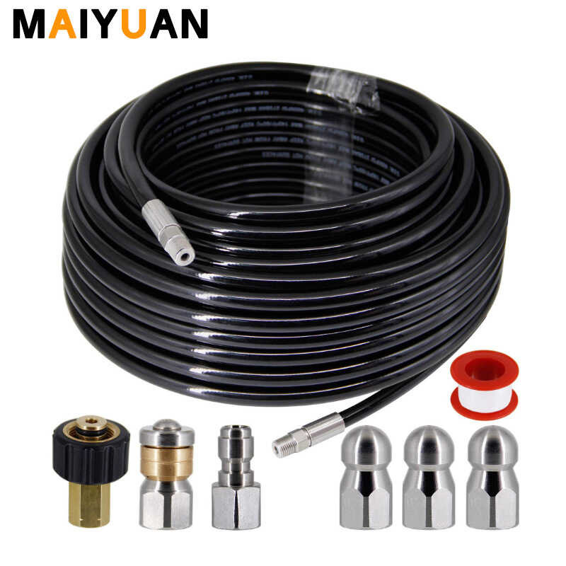 New high-pressure cleaning machine sewer nozzle kit 1/4 drain pipe ...