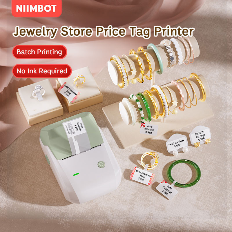 NIIMBOT B1 Thermal Printer for Jewelry Store, Price Sticker Printer ...