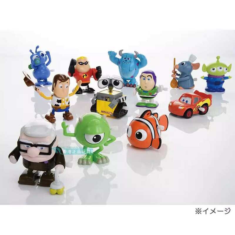 Domeka TOMY Disney MOVIN Mechanical Clockwork Toy McQueen Wall-E ...