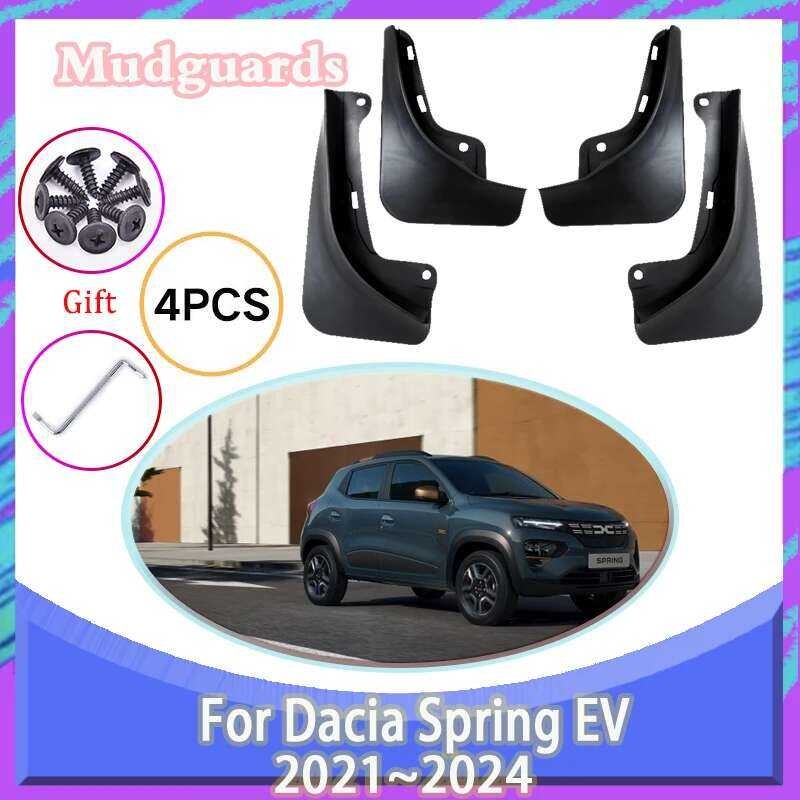 For 1 43 Dacia Spring EV Electric 2021 2022 2023 2024 Car Mudguards ...