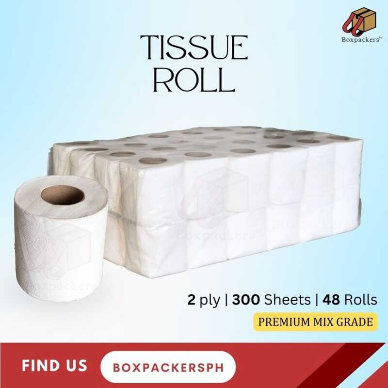 BOXPACKERS PH Bathroom Tissue 48 Rolls 2 Ply 300 Sheets [ VIRGIN PULP ...
