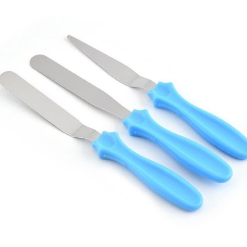 3pcs Spatula Set Offset Spatula Straight Angled Cake Cream Spreader ...