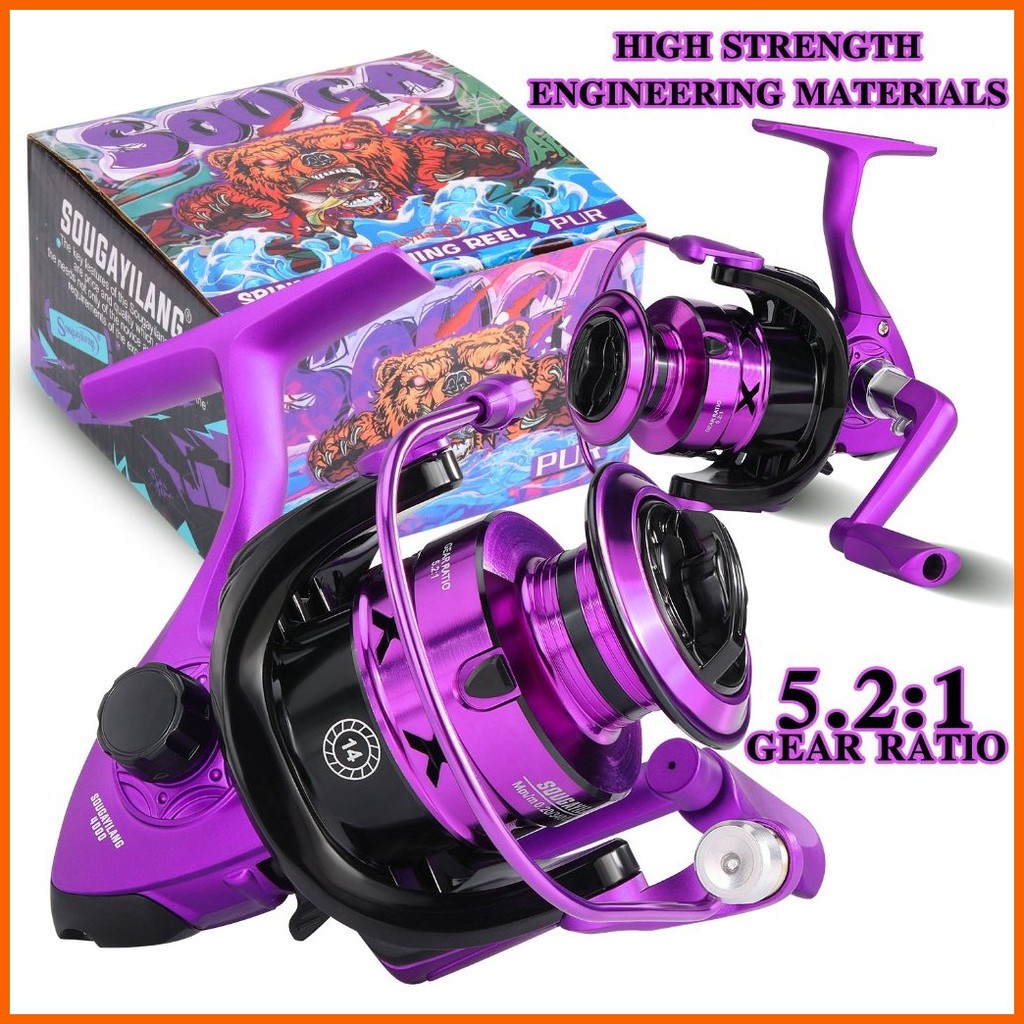 Sougayilang Spinning Fishing Reel 5.2:1 Gear Ratio 1000-4000 Pamingwit ...
