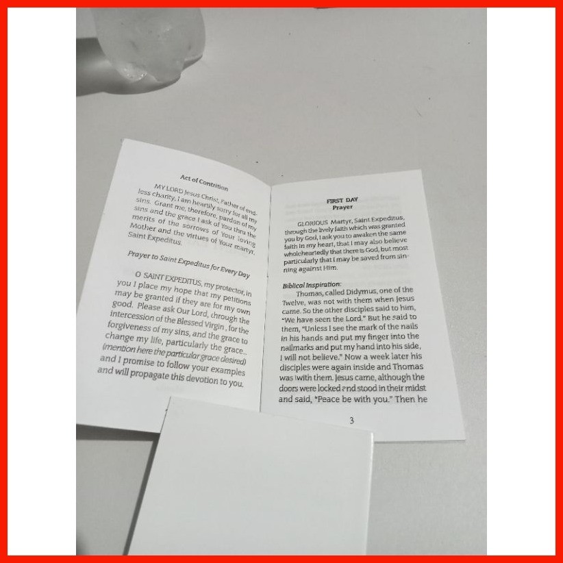 Novena to st.expeditus/expedite | Shopee Philippines