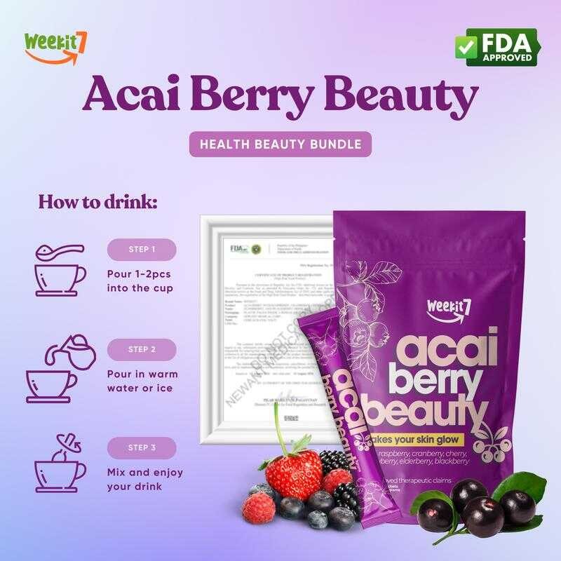 Live 7 In 1 Acai Berry Powder Wild Berries Mixed Berries Drink ...