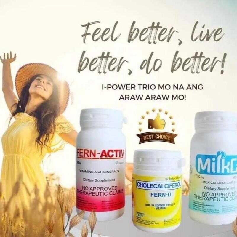 Fern D Ifern Trio Multivitamins With Vitamin D | Shopee Philippines