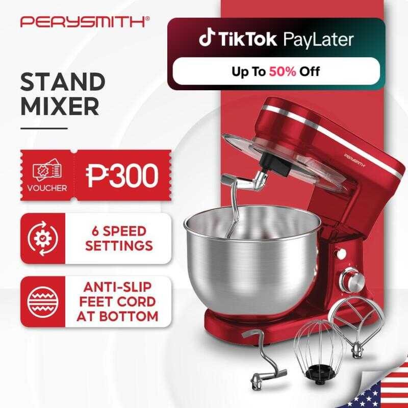 Perysmith Easycooking Series Ps5500 Multifunction Stand Mixer With 5.5L ...