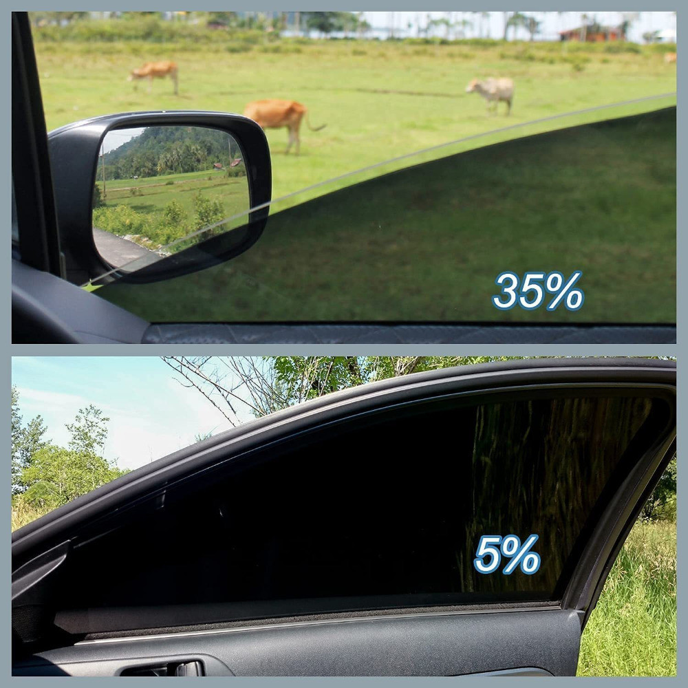 300cm/118.11in Window Tinted Glass Sticker Car Sun Shade Privacy Tint ...
