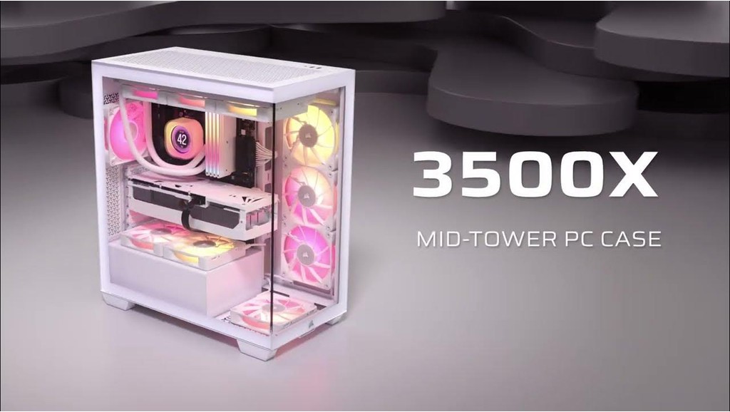 Corsair 3500X Series E-ATX Mid-Tower PC Case - Black/White | Shopee ...