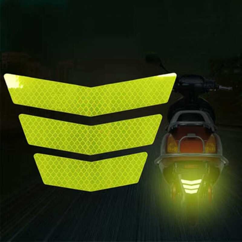 99 Stickers Reflective Trapezoidal Arrow Tail Fender Warning Night ...