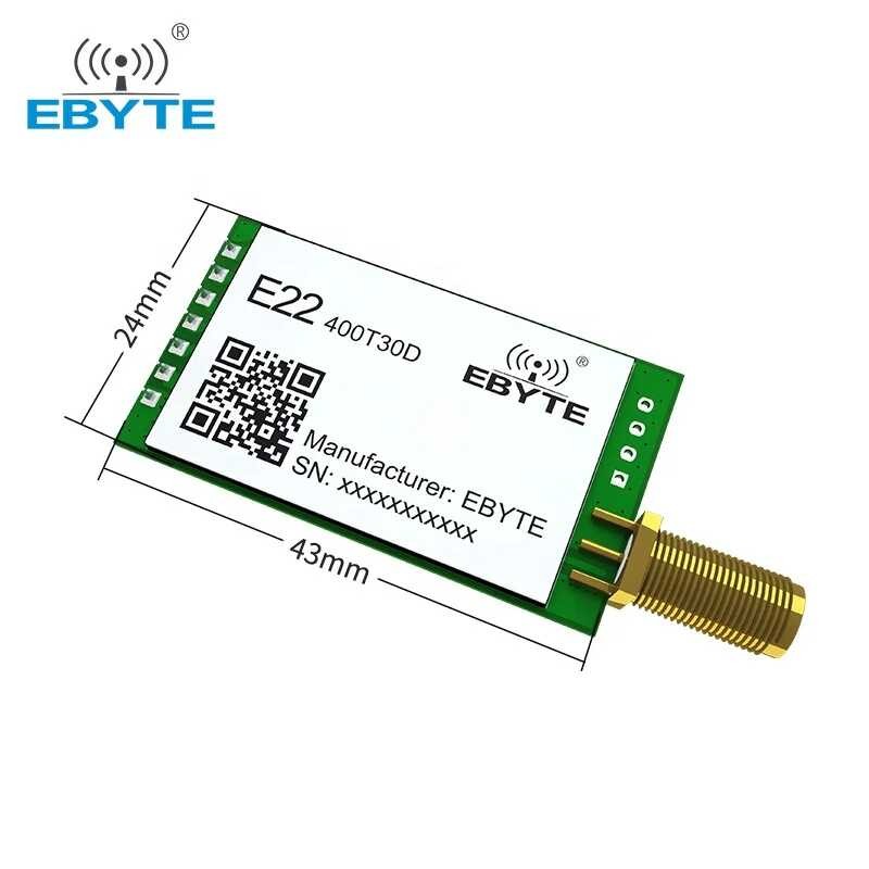 LoRa 433MHz RF Module EBYTE E22-400T30D Wireless Transmitter Receiver ...