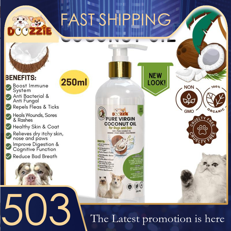 Doozzie Pure Virgin Coconut Oil Dogs Cats Best For Dogs And Cats 250Ml ...