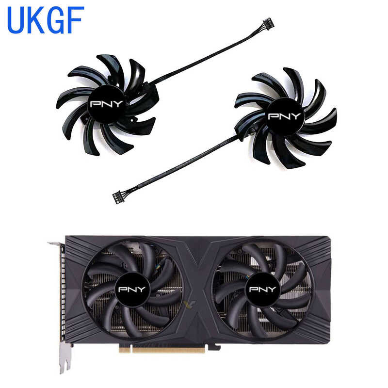 Fdc10h12s9-C Ong 4 5F 4Pin 85Mm Rtx4070 GPU Para Sa PNY Geforce Rtx4060ti 4070 4070S Verto Dual ...