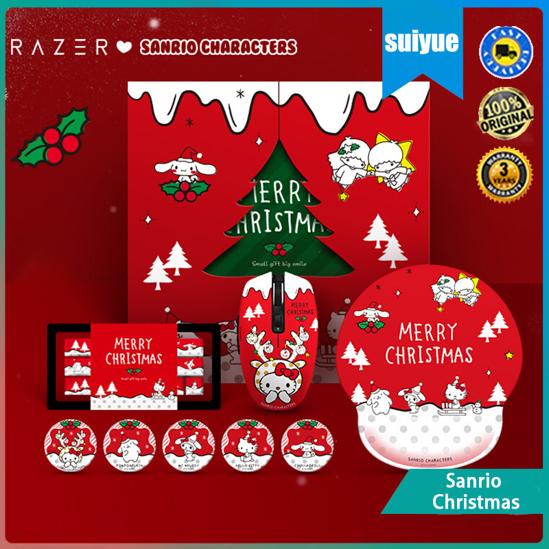 Razer Sanrio Christmas gift box HelloKitty Bluetooth dual-mode wireless ...