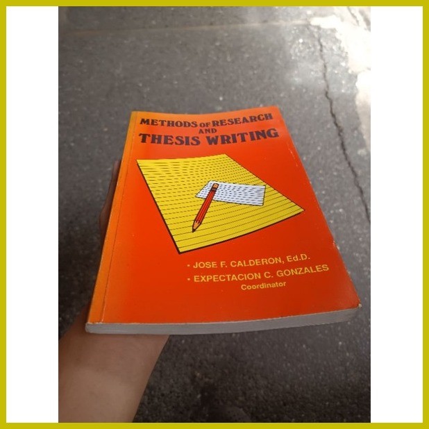 ⚾︎ Methods of research and thesis writing by Jose F. Calderon | Shopee ...