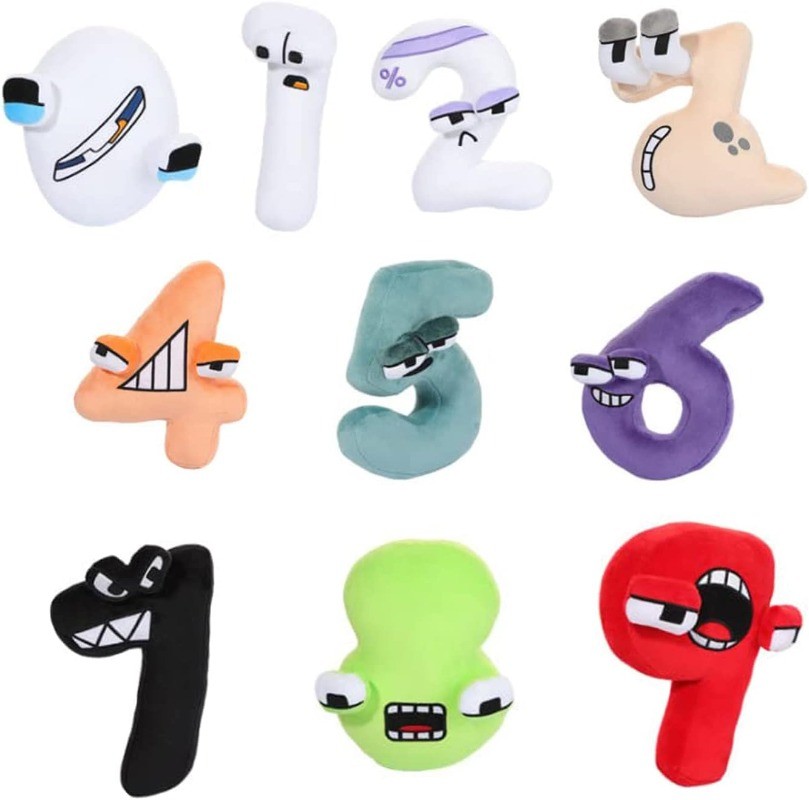 Number Lore Plush,0-9 Number Animal Toys Number Lore Plush Toys,Fun ...