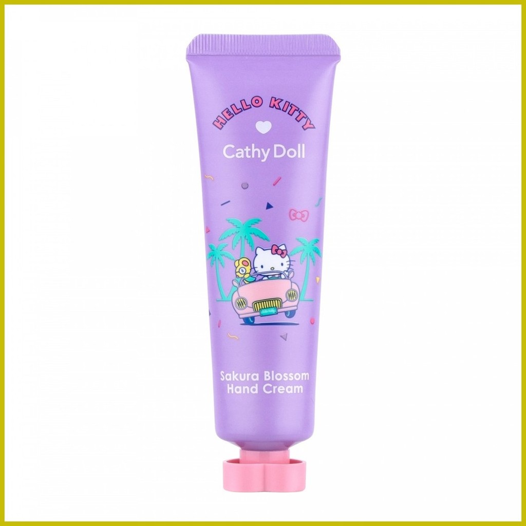 ๑ ☑ Cathy Doll Hello Kitty Pink Floral/Sakura Blossom Hand Cream 30g ...