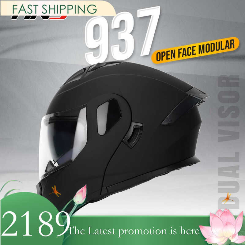 COD HNJ 937 Open Face Modular Helmet For Motorcycle (Dual Visor ...