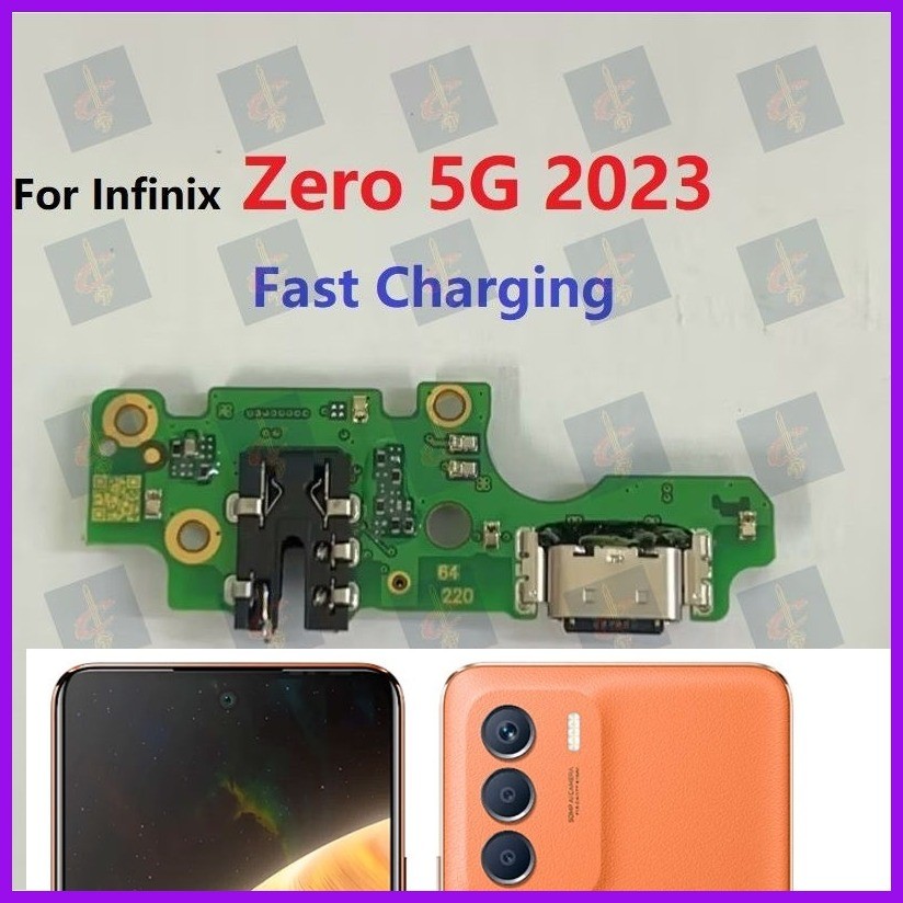Charging board flex for Infinix Zero 5G 2023 X6815 X6815B X6815C X6815D ...