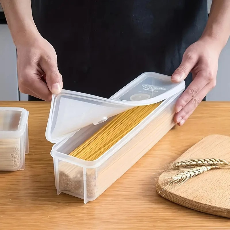 Rectangular Noodle Spaghetti Containers with Lid - Refrigerator Kitchen ...