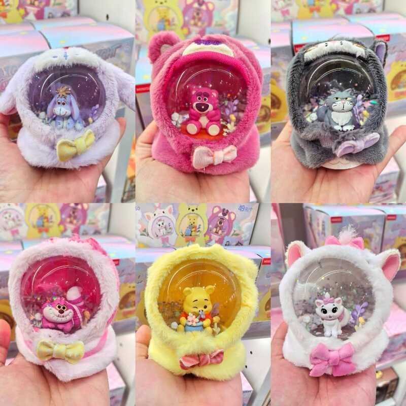 Authentic Miniso Disney Fury Season Series Trendy Play Blind Box Handmade Desktop Plush Mary Cat ...
