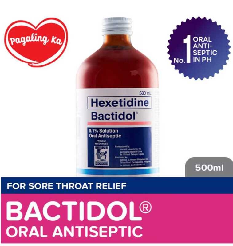 BACTIDOL Bactidol Oral Antiseptic Gargle Mouthwash 500Ml For Sore Throat, Itchy Throat | Shopee ...