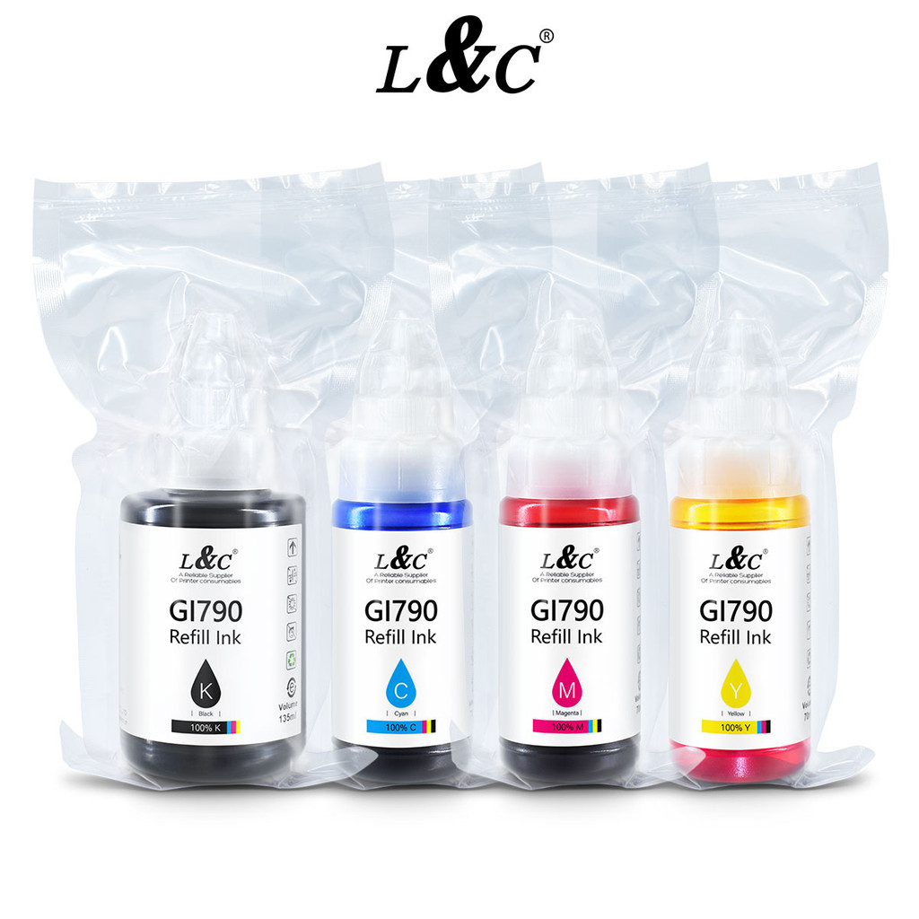 L&C Ink Refill ink for 790 890 Ink Dye Ink For Canon Printer G1010 ...