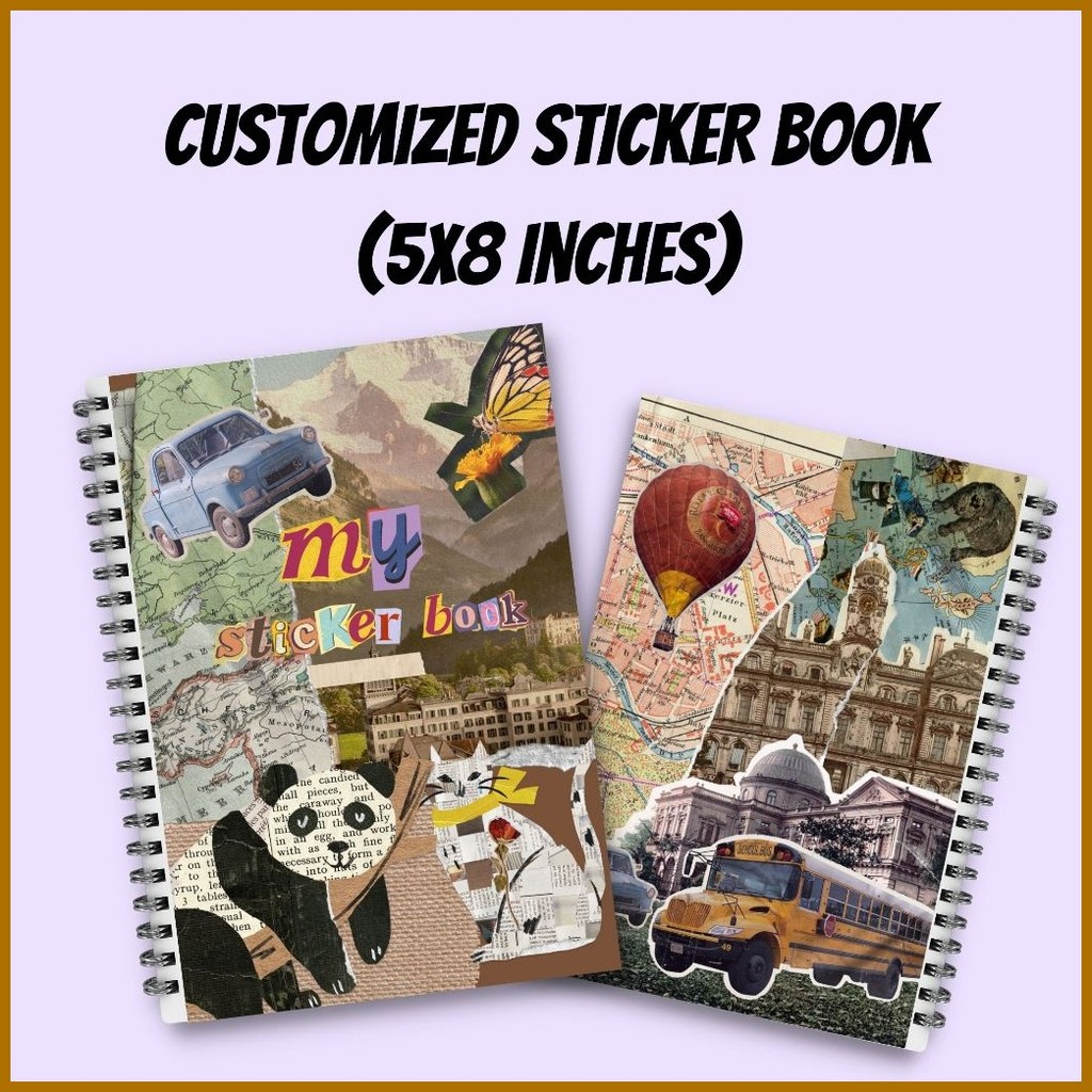 Customized RECYCLED Sticker Book (Release Paper, Sticker Album, Sticker ...