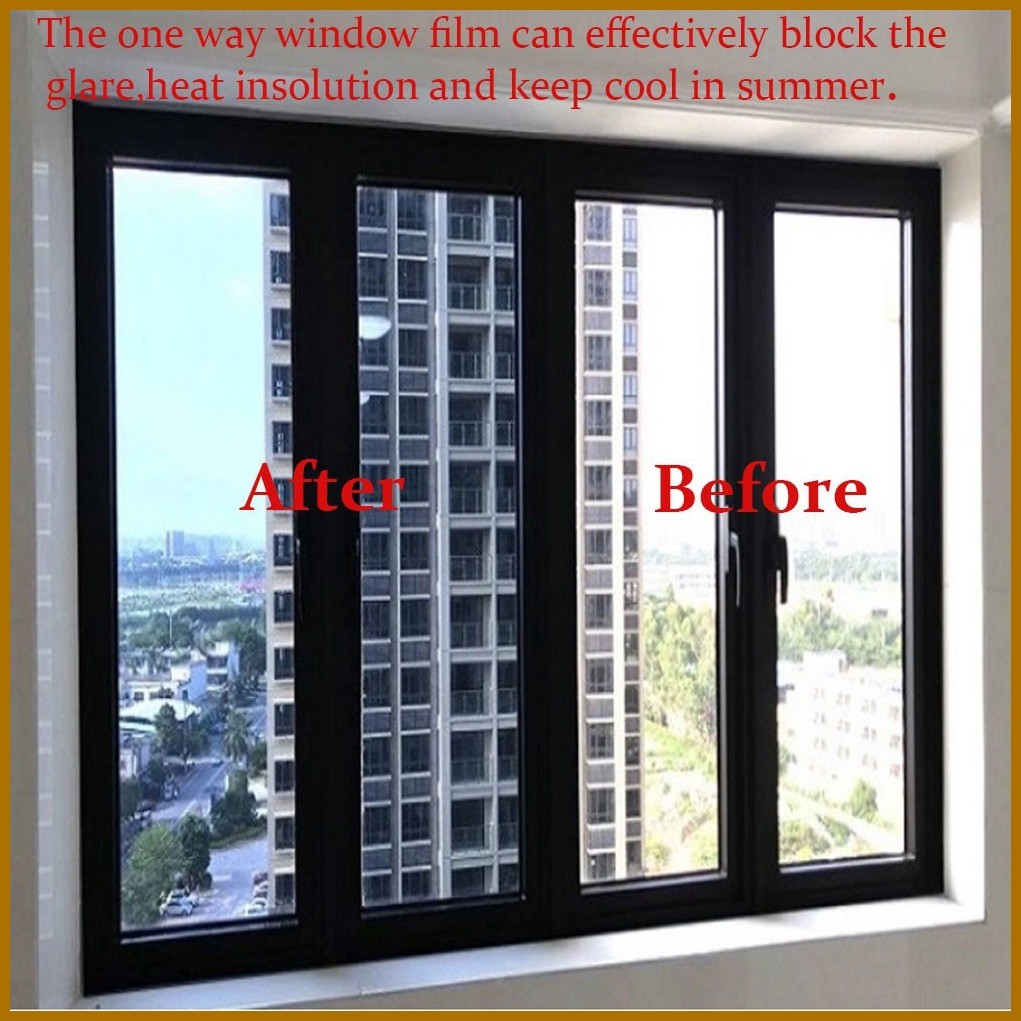 Reflective Window Film Mirror One Way Daytime Privacy Anti UV Static ...