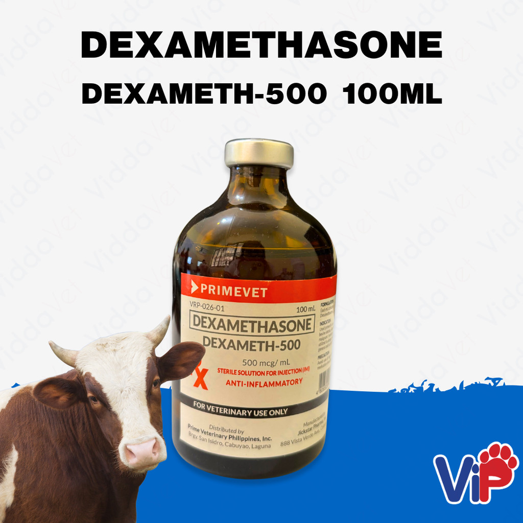 100ML DEXAMETH - 500 FOR FARM ANIMALS PIGS GOAT SHEEP CATTLE CARABAO ...