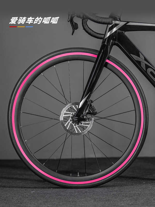 Road bike wheel set sticker changed color Mountain bike wheel hub Wheel ...