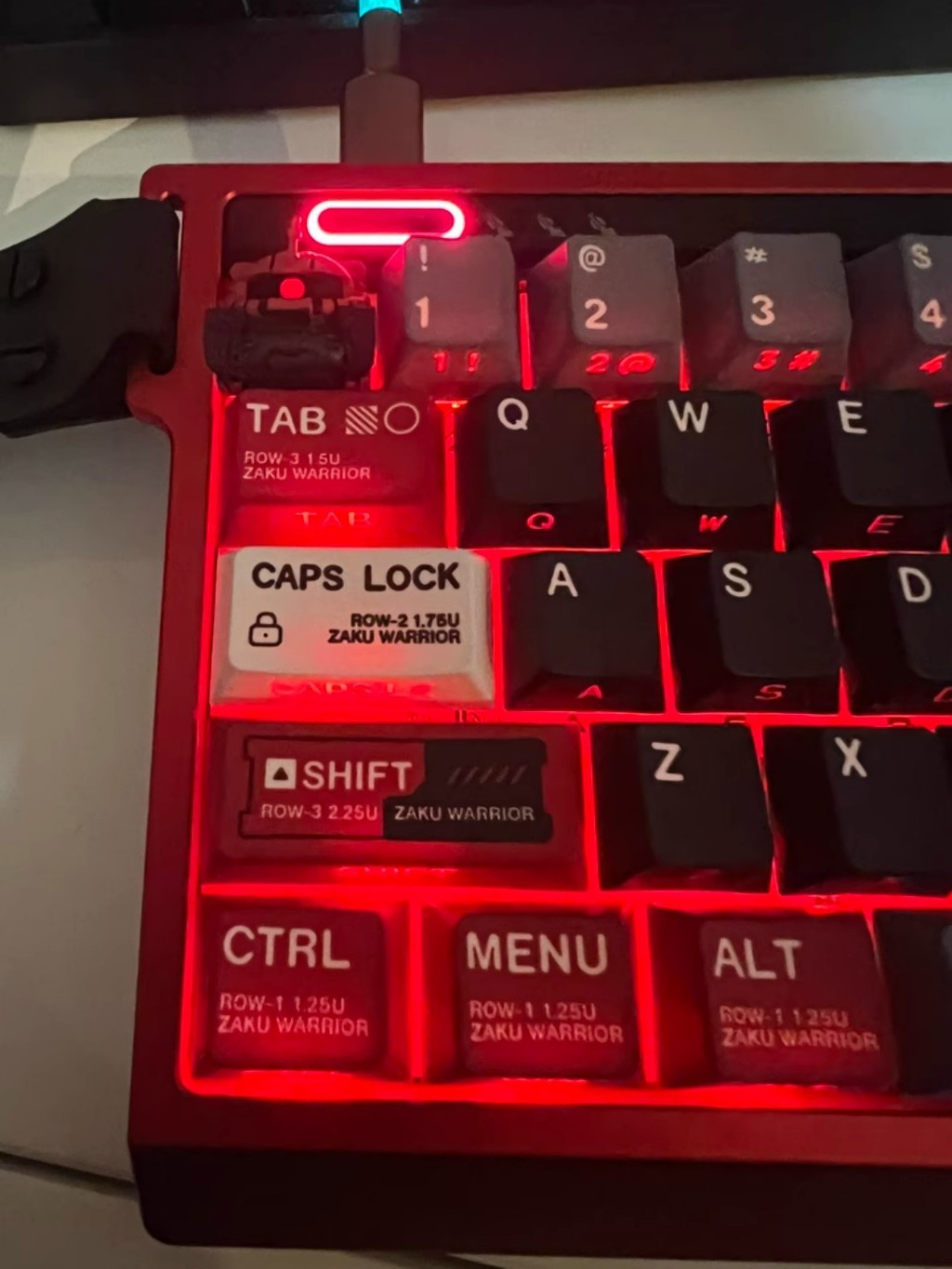 Zaku Keycap Cute Cartoon Cool MX Switch Mechanical Keyboard Light ...