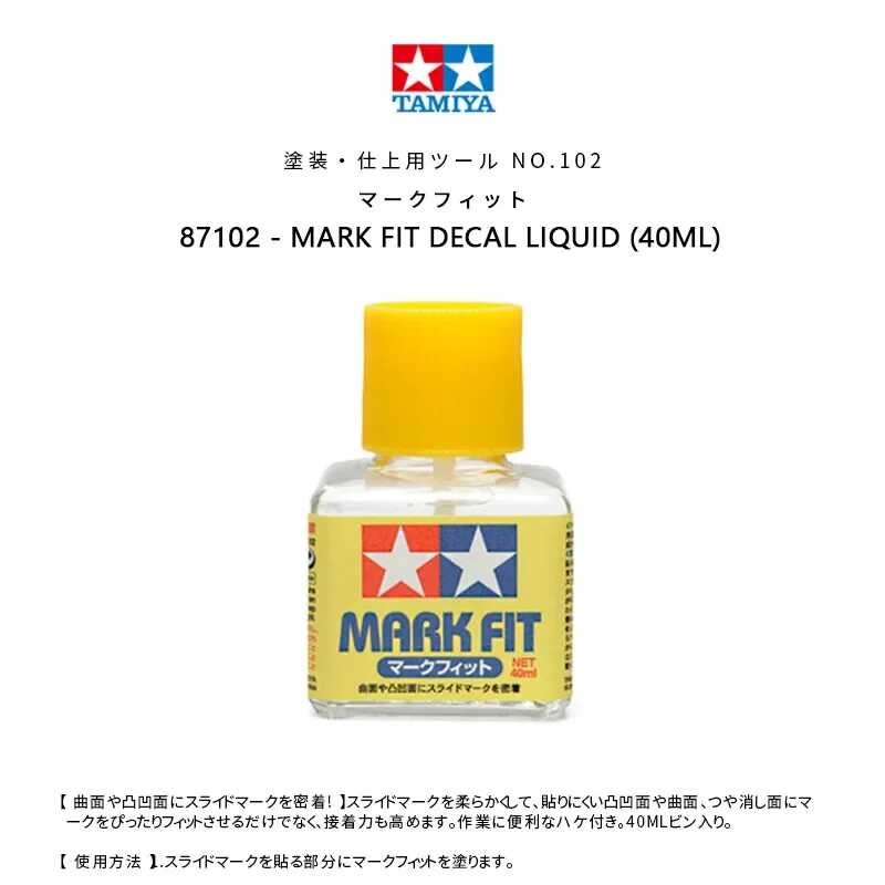 87102/87135/87205 TAMIYA Mark Fit Er Strong Cement Glue 40Ml Decal ...